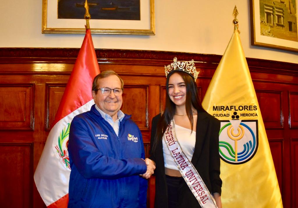 Lucho Molina, Alcalde de Miraflores recibió la visita de Valeria Flórez ...