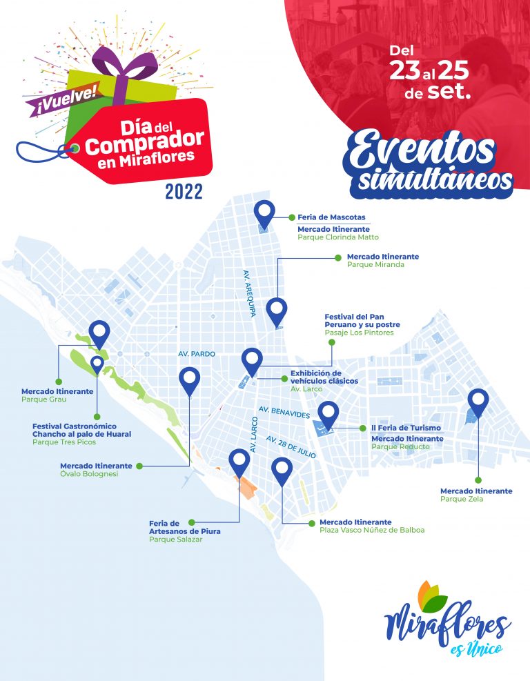 Mapa de las ferias - Municipalidad Distrital de MirafloresMunicipalidad ...