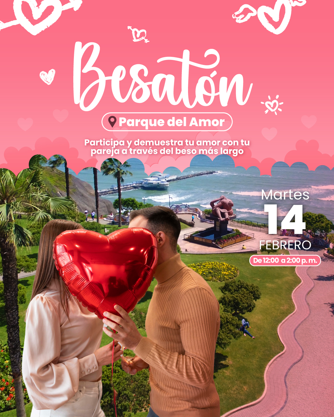 Municipalidad de Miraflores premiará el beso más largo en besatón por ...